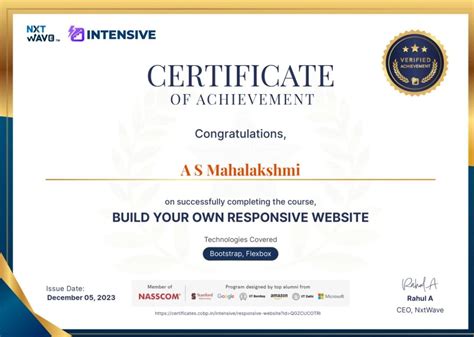 Mahalakshmi Arkad On Linkedin Day20 Nxtwave Ccbp Webdevelopment Frontend Html Css Bootstrap