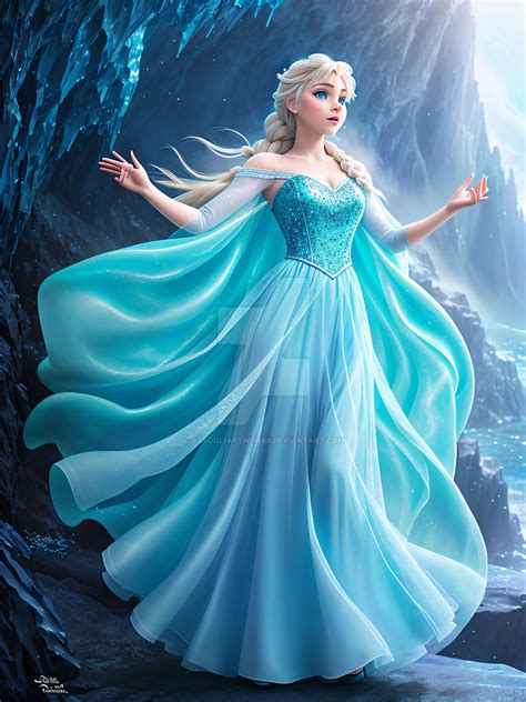 Elsa Cartoon Character From Frozen 4k Elsa By Rasooliartworks On