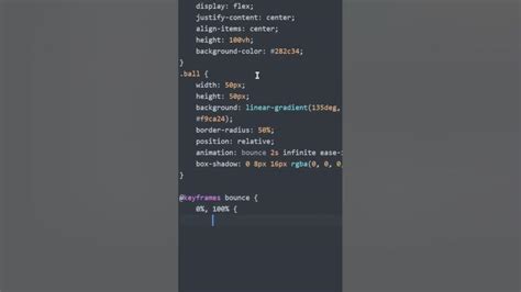 🚀 Amazing Ball Bounce Animationasmr Html Css Shorts Youtube