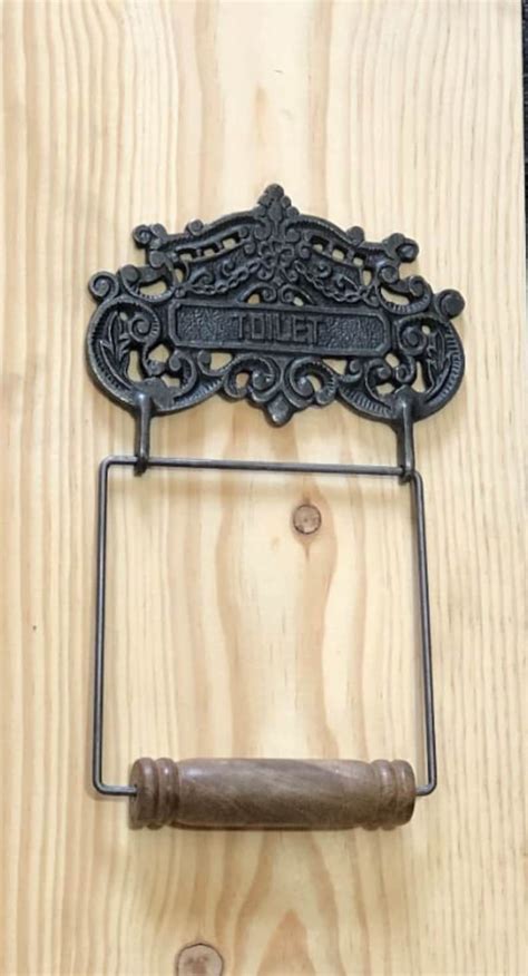 Cast Iron Toilet Paper Holder Dispenser Industrial Toilet Etsy