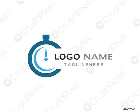 Timer Logo Vector Stock Vector Crushpixel