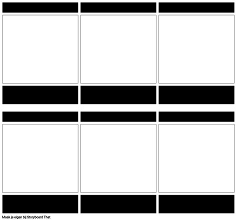 Lege Sjabloon Met 6 Cellen Storyboard By Nl Examples