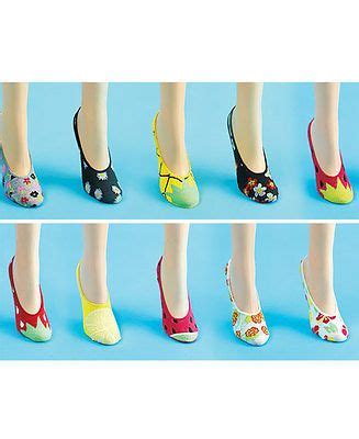 Women S Fruit Floral Liner No Show Socks Pairs