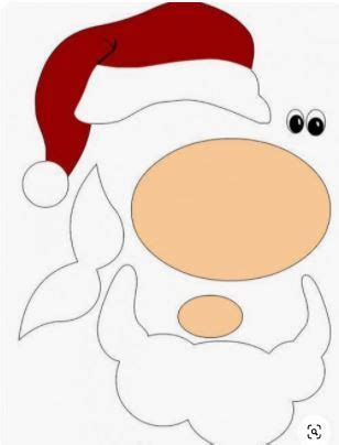 Moldes De PAPA NOEL Para Imprimir SANTA CLAUS FREE TEMPLATE Vivir Sanamente