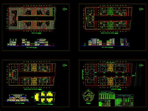 Edificio Planos Completos En Dwg 39611 Kb Librería Cad