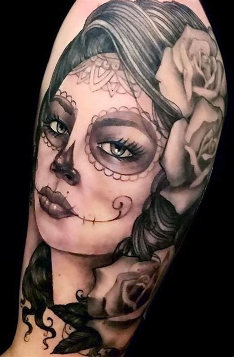 100 Unique Sugar Skull Tattoos Designs And Ideas Tattoo Me Now Sugar