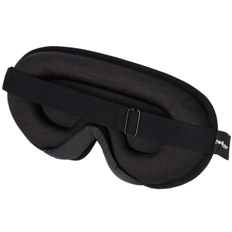 Opaska maska na oczy D PREMIUM do spania podróży black Opaski na oczy ACTIV SPACE