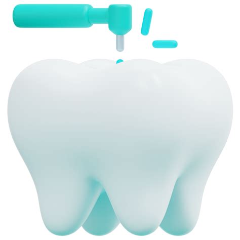 Tooth Drill 3d Render Icon Illustration 12041725 Png