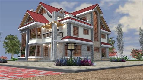 5 Bedroom Maisonette House Plans In Kenya • House Designs In Kenya For