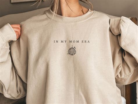 In My Mom Era Sweatshirt Minimal Mom Sweater Gifts For New Moms Mom Era Retro Mom Pregnancy