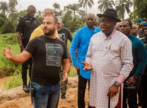 Gov Diri Inspects Nembe Brass Onuegbum Otuoke Road Projects