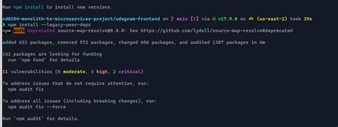 Packages Won T Install In Udagram Frontend Issue Udacity