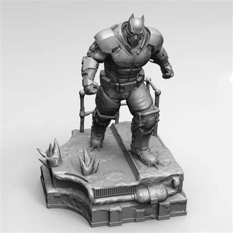 Batman Arkham Origins Xe Suit Statue 3d Model Ready To Print Batman