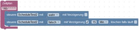gelöst Blockly Schedule macht was es will