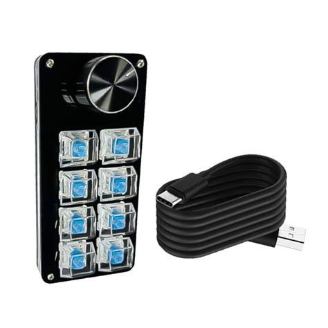 We Poluj Wire Programmable Macro Keyboards With Single Control Knob Customs Macros Keyboards For