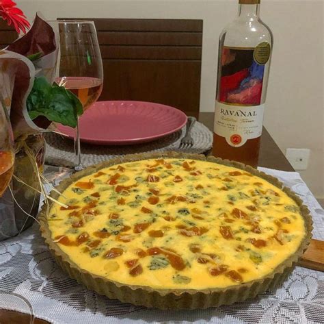 Quiche De Gorgonzola Com Damasco Receiteria