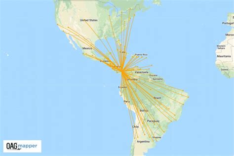 Copa Airlines Map