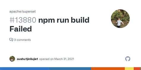 Npm Run Build Failed Issue Apache Superset GitHub