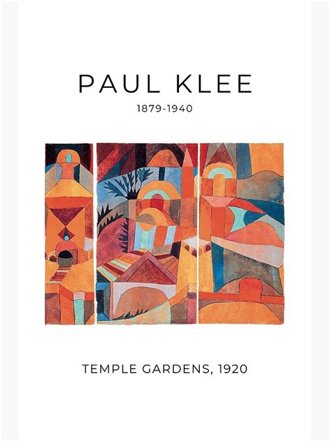 Klee Colorful Modern Abstract Art By Paul Klee Temple Gardens