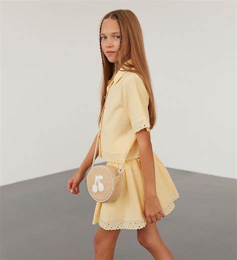 Sofie Schnoor Girls Skirt Light Yellow Quick Shipping