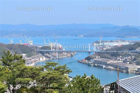 【しまなみ海道】広島・尾道、尾道水道と尾道造船と尾道大橋の写真素材 183698143 イメージマート