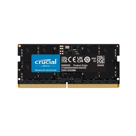 قیمت و خرید رم لپ تاپ Ddr5 تک کاناله 4800 مگاهرتز Cl40 کروشیال مدل Ct16