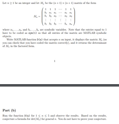 Solved Let N Be An Integer And Let M Be The N Chegg