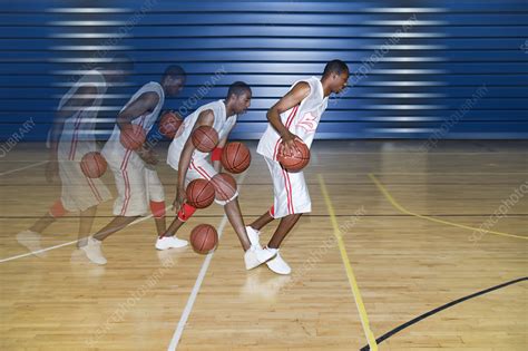 Dribbling Basketball