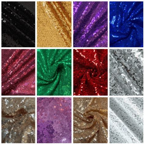 3mm Mini Sequin Fabric By The Yard 5354 Various Colors Etsy
