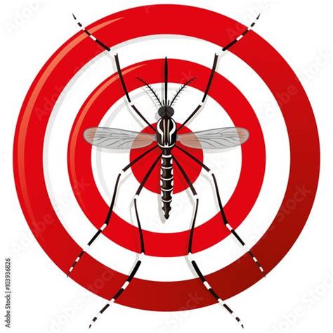 Nature Aedes Aegypti Mosquitoes Stilt With Sight Signal Or Target Top