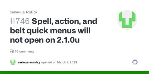 Spell Action And Belt Quick Menus Will Not Open On 210u · Issue