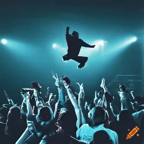 Crowd Going Wild At A Rap Concert On Craiyon