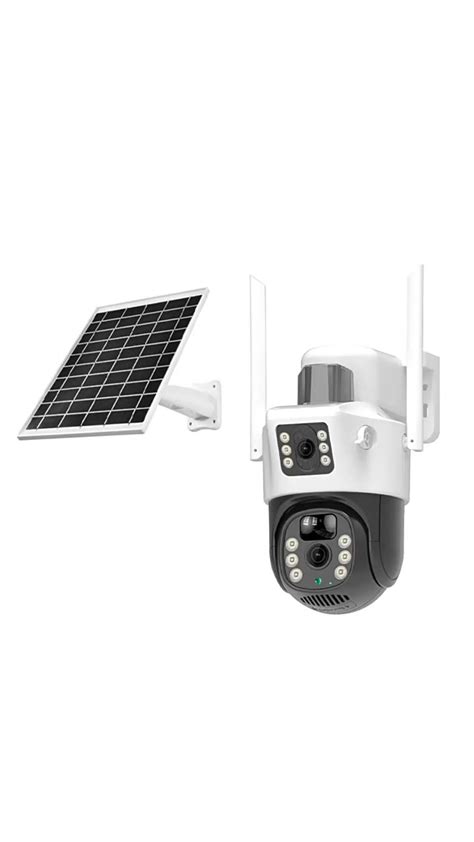 V380枪球联动双镜头太阳能无线4g插卡监控摄像头360度双画面户外 阿里巴巴