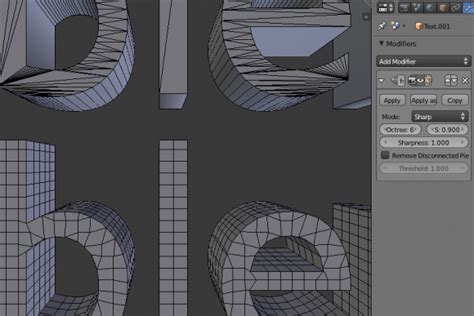 Remesh Modifier Sharp Mode Blendernation