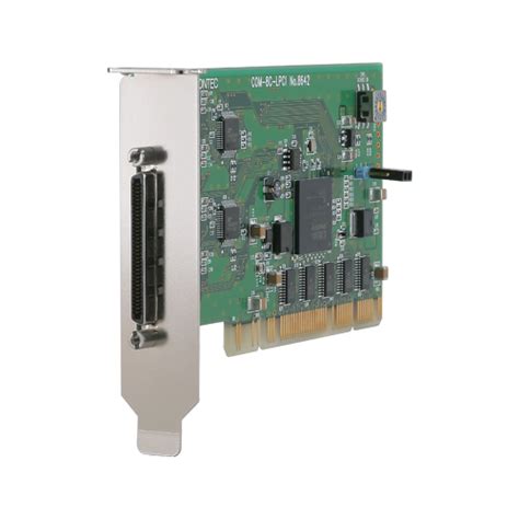 Ordering Information COM C LPCI Serial Communication Low Profile PCI Card RS C Ch CONTEC