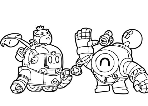 Darryl Brawl Stars Kleurplaat Brawl Stars Jessie Coloring Page Free