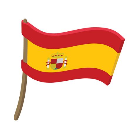 icono de la bandera de España estilo de dibujos animados 14367851