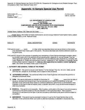 Fillable Online Fs Usda Is A Special Use Fee To The Usda Forest Service Tax Deductible Form Fax