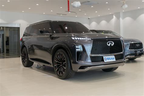 【英菲尼迪qx80概念车侧前45度车头向右水平图片 汽车图片大全】 易车