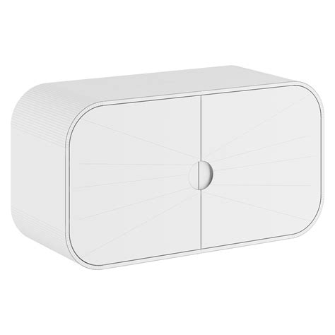 Rounded Shelf Cabinet 3d Model Cgtrader