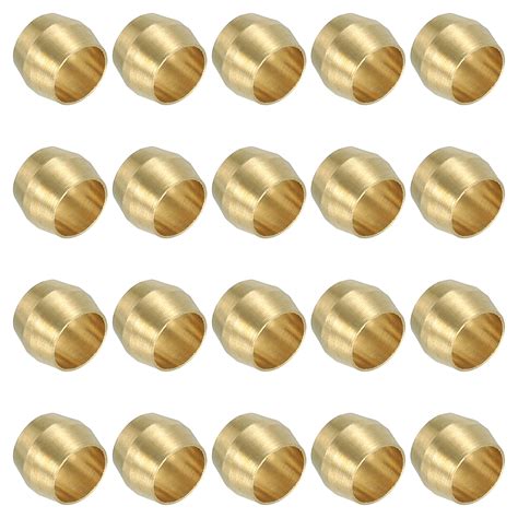 Uxcell 6mm Id Brass Compression Sleeve Ferrules Brass Compression