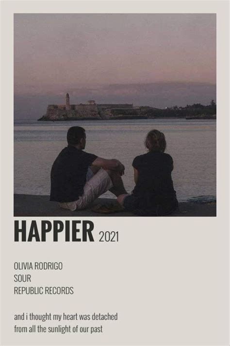 Happier Olivia Rodrigo In 2021 Vintage Music Posters Music Poster