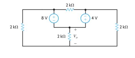 Solved Find Vo In The Circuit Using Superposition Chegg