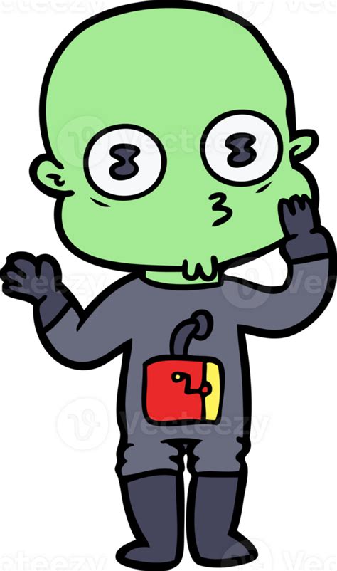 Cartoon Weird Bald Spaceman 42283180 Png