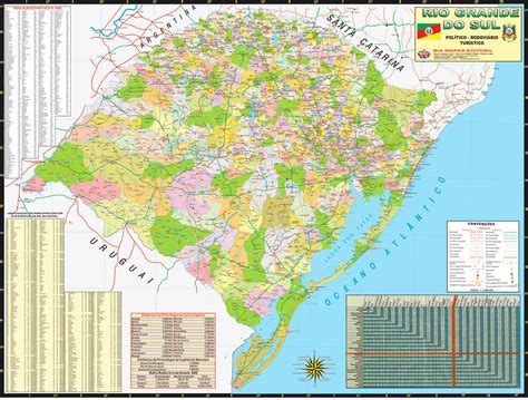 Mapa Rio Grande Do Sul Politico Fdplearn