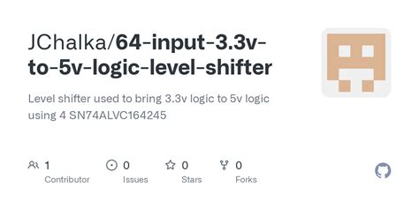 github jchalka 64 input 3 3v to 5v logic level shifter level shifter