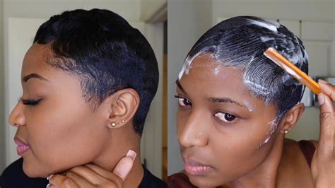 How To Mold And Style A Pixie Cut Short Hair Tutorial Youtube