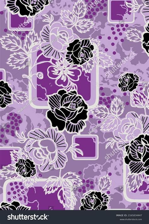 Regional Floral Less Colored Fabric Patterns Textile Illustration