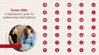 Icons Slide Comprehensive Guide For Implementing SaaS Platform PPT Template