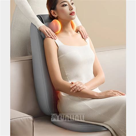 Full Body Massage Cushion Seat Chair Heating Shiatsu Deep Kneading